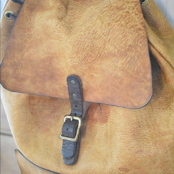 Bags | Vintage Leather Backpack | Poshmark